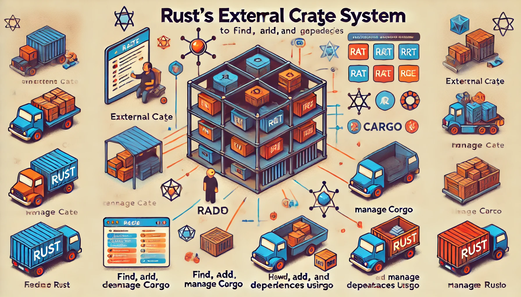 【Rust】第5章第3回：外部クレート（Crate）の導入と活用方法 - あーむんと始めるプログラミング！