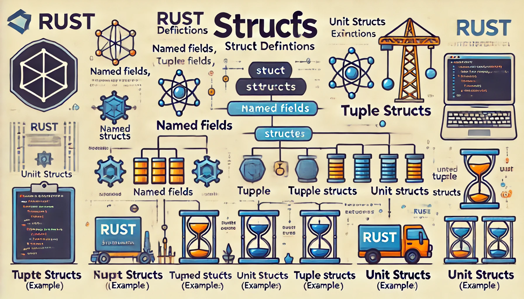 【Rust】第4章第1回：構造体（Struct）の定義とインスタンス化 - あーむんと始めるプログラミング！